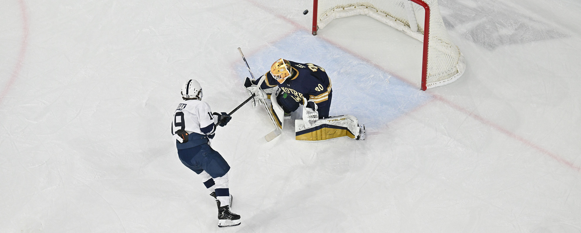 Dowiak Scores Twice as No. 18/18 Men's Hockey Fends Off Notre Dame, 5-3 ...