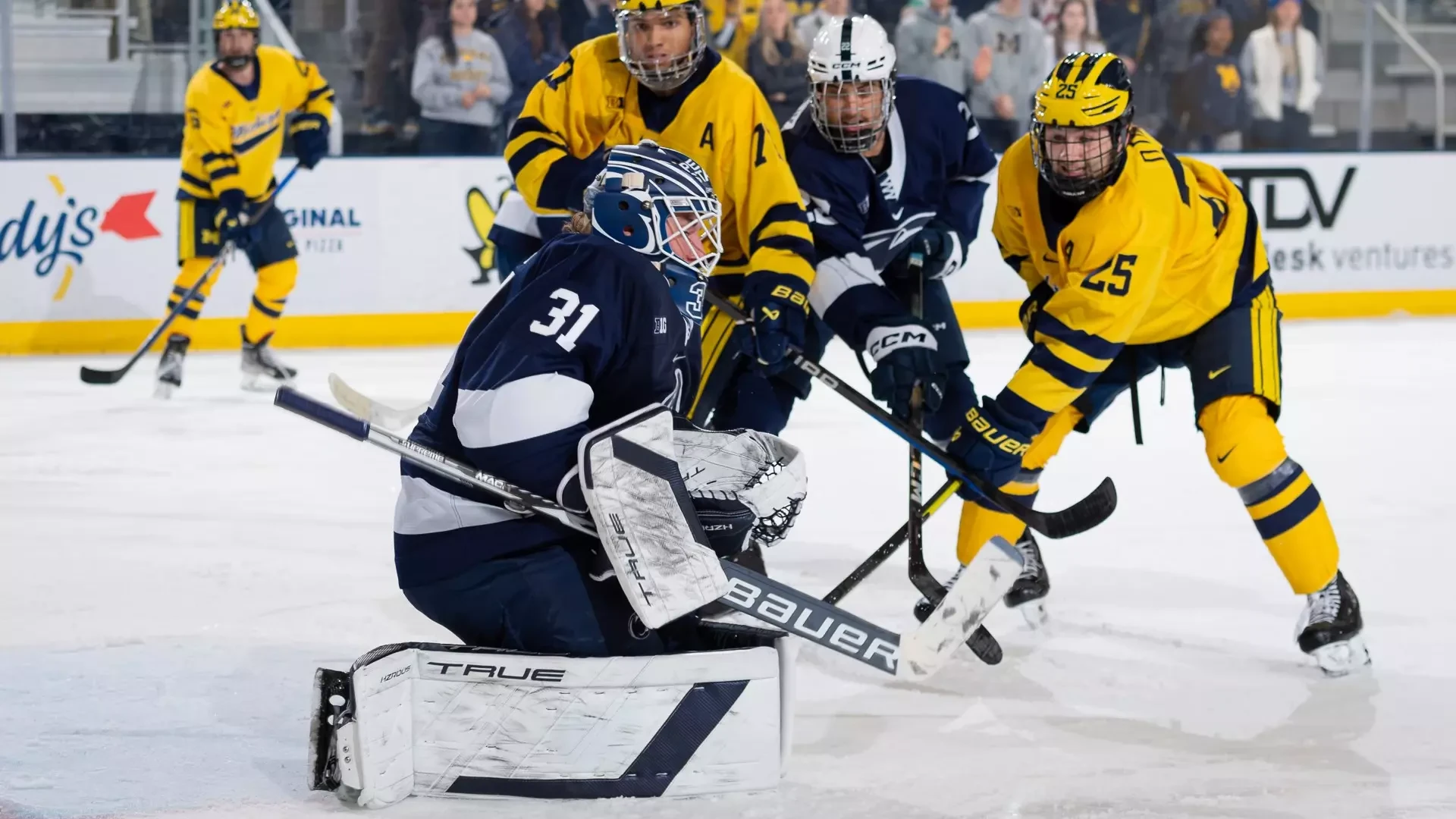 Fink’s Hat-Trick Leads No. 18 Men's Hockey Past No. 12 Michigan, 5-3 ...