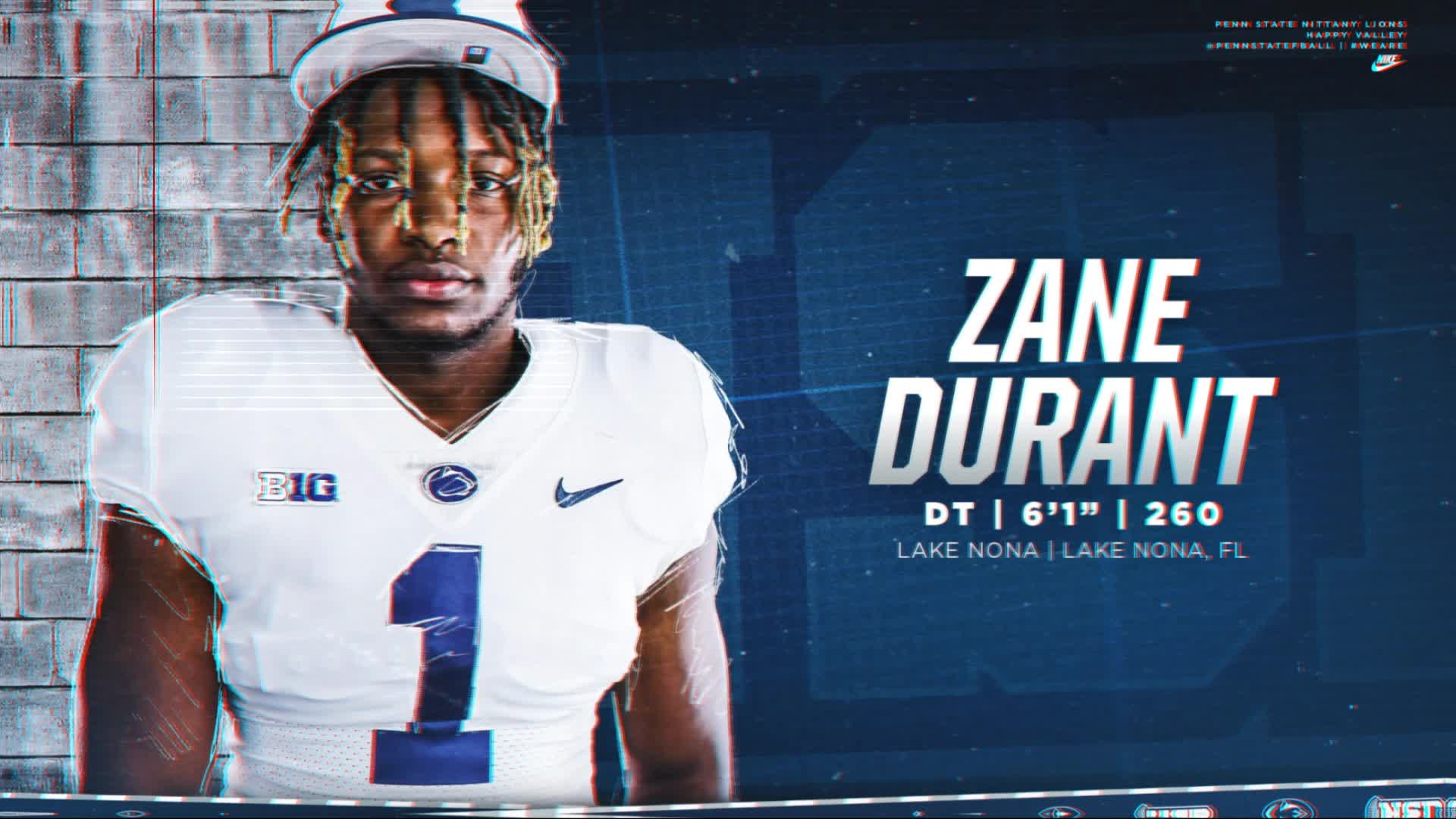 Zane Durant - 2022 Football Signing Day - Penn State - Official ...