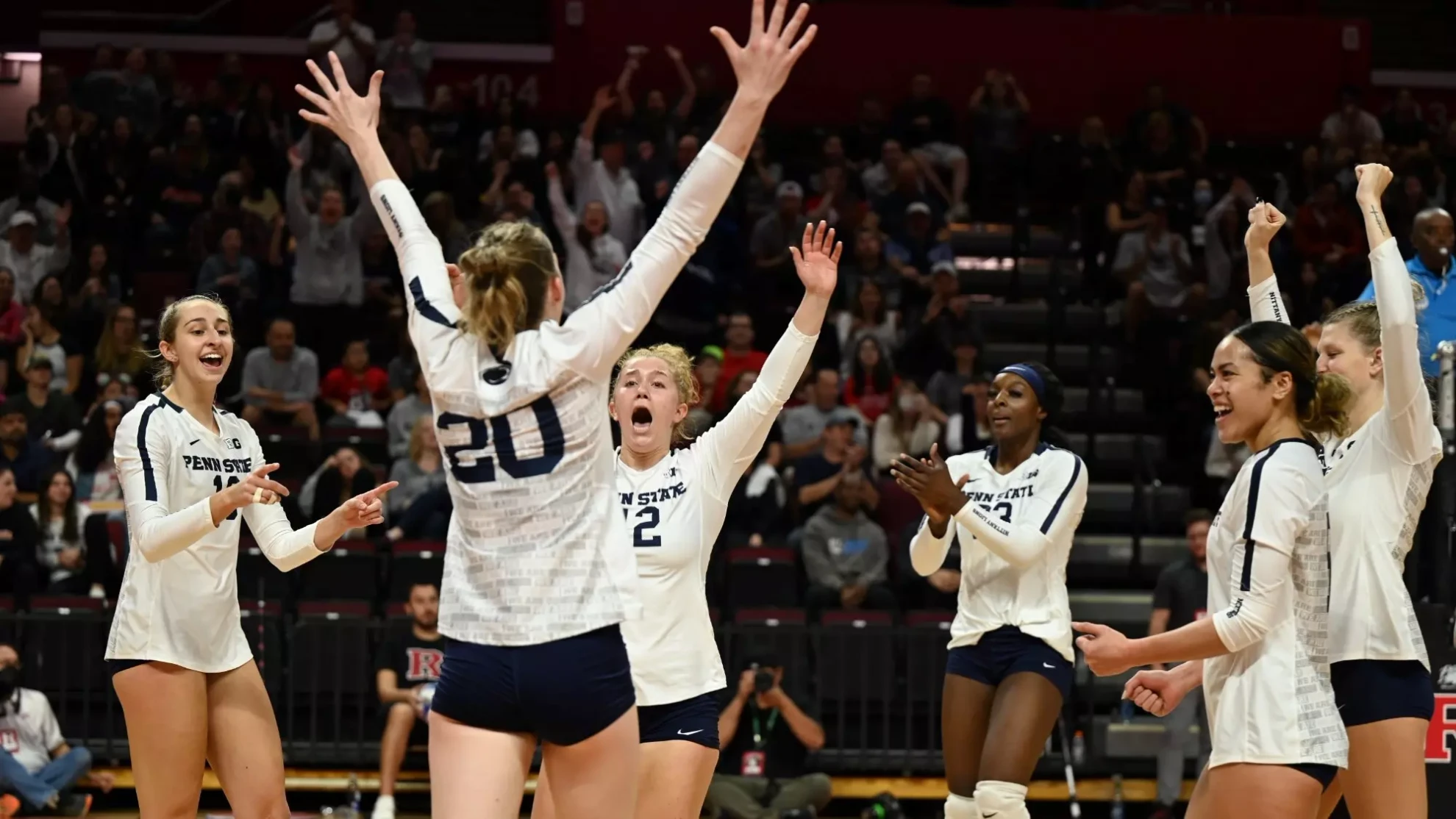 No. 15 Penn State Sweeps Rutgers for 1,400th Win in Program History ...