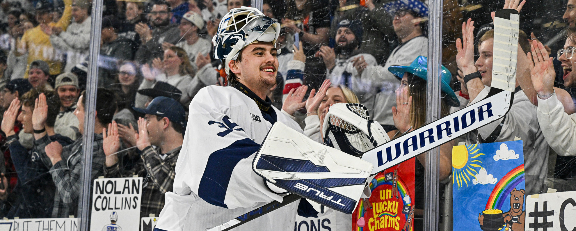 Reidler Strong as No. 8 Men's Hockey Sweeps No. 5 Wisconsin Following ...