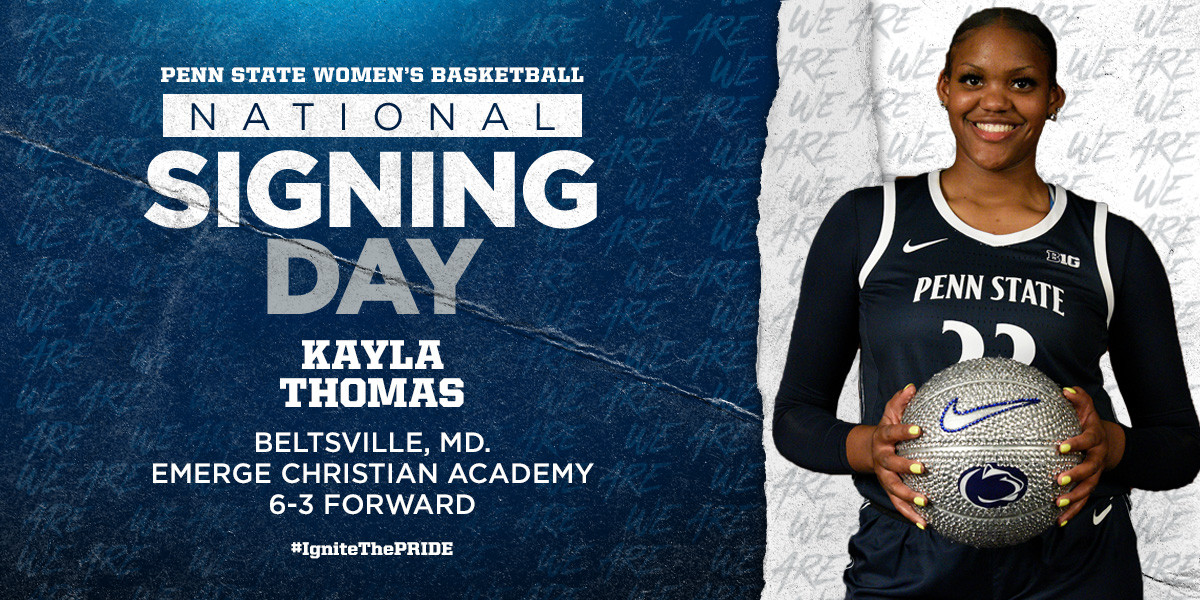 WBB Signing Day 2020 - Kayla Thomas - Penn State - Official Athletics ...