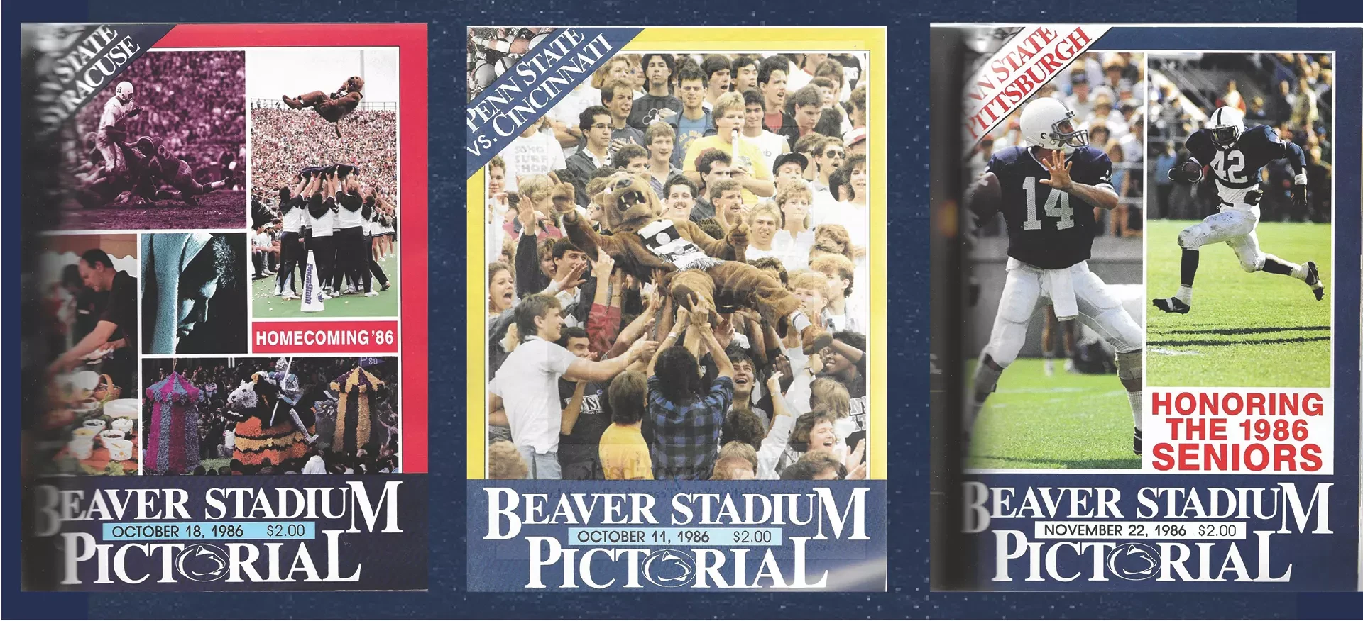 Football Look Back: 1986 Beaver Stadium Pictorial - Penn State ...