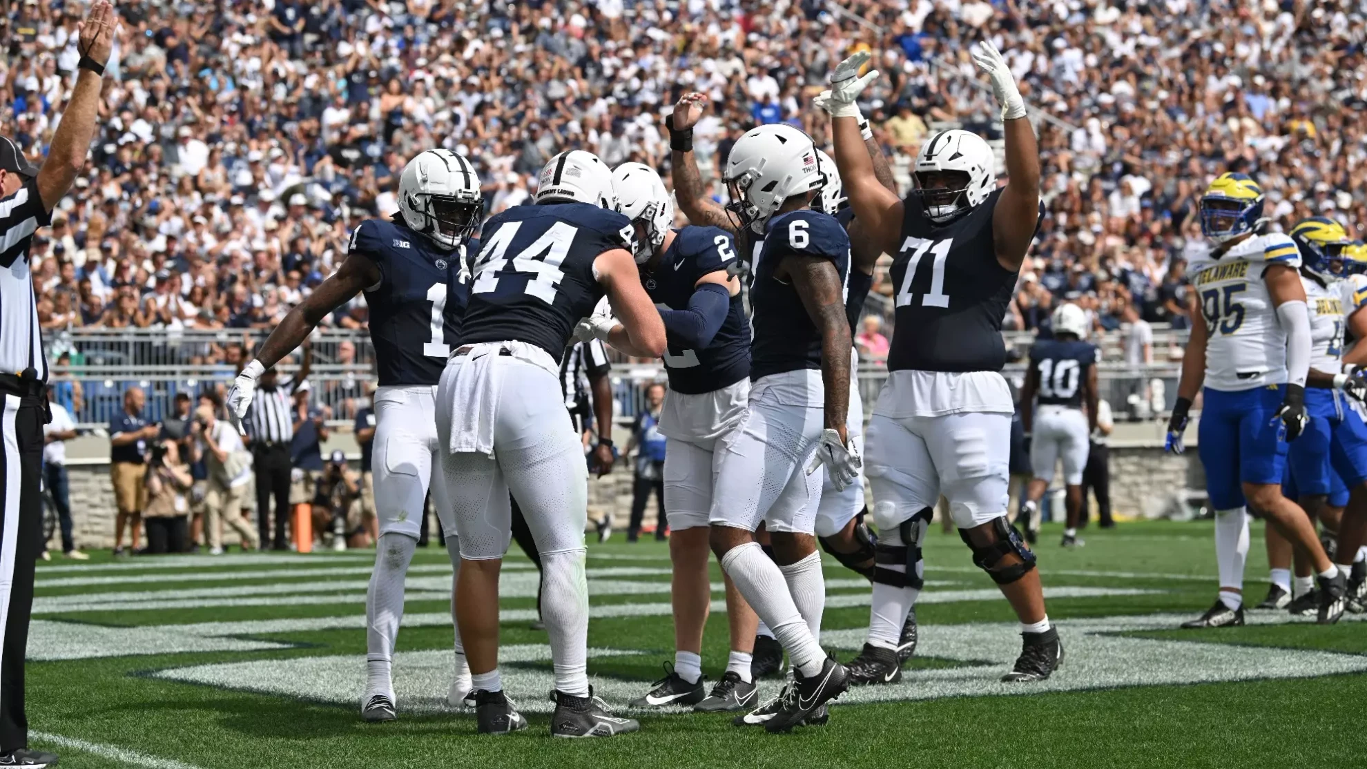No. 7/7 Penn State Shines Against Border State Foe Delaware, 63-7 ...