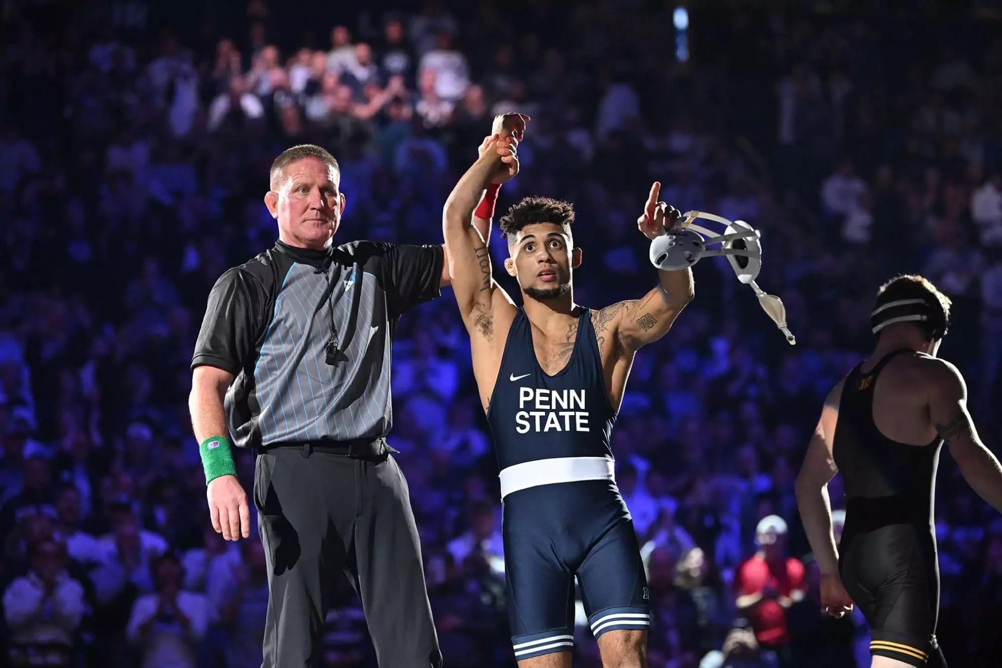 Penn State Wrestling Takes Down Visiting Iowa 23-14 in Sold Out BJC ...