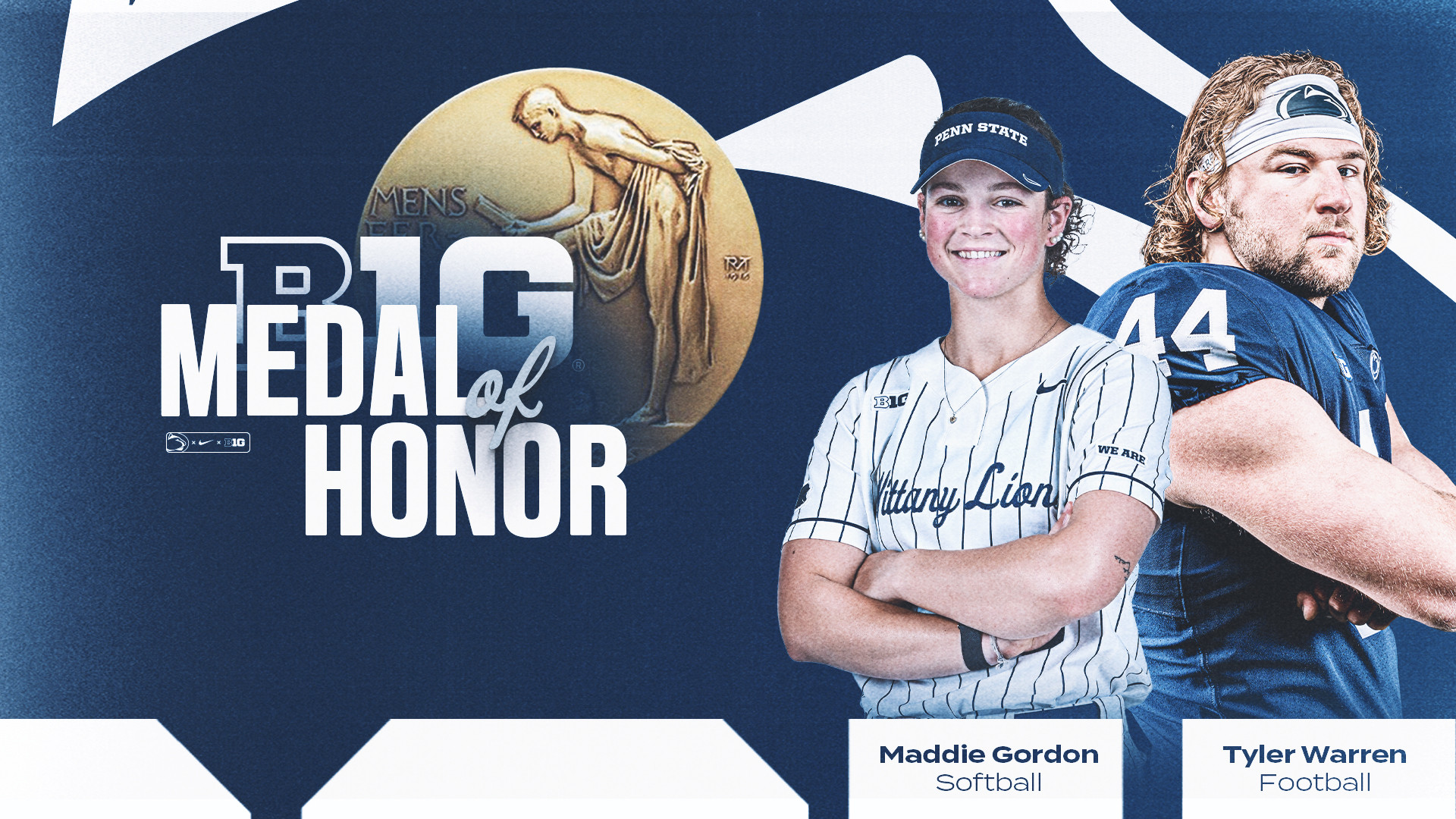 Warren, Gordon Named Penn State’s Big Ten Medal of Honor Recipients ...