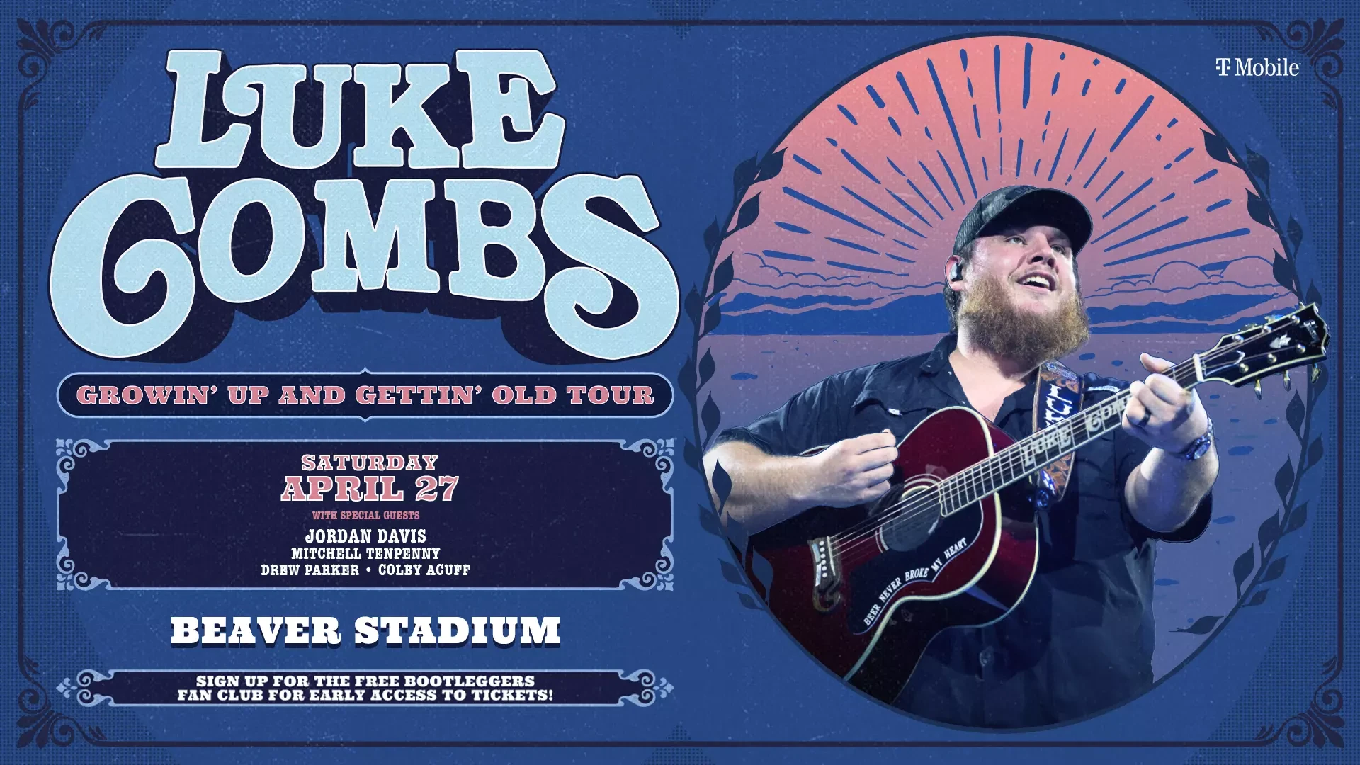 Beaver Stadium Among Luke Combs’ 25 New Growin’ Up and Gettin’ Old Tour ...