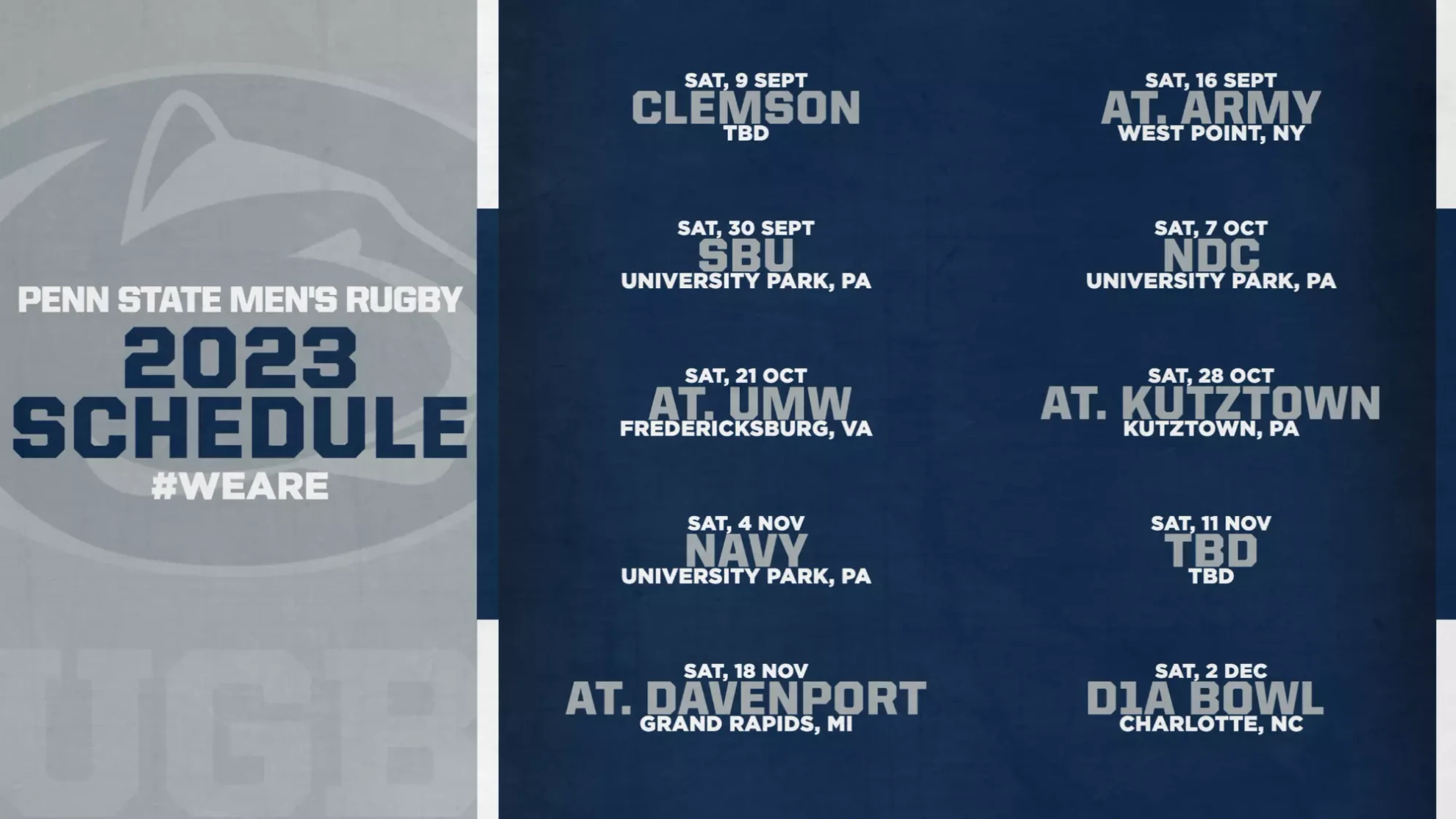 Penn State Men's Rugby Announces 2023 Fall Schedule - Penn State ...