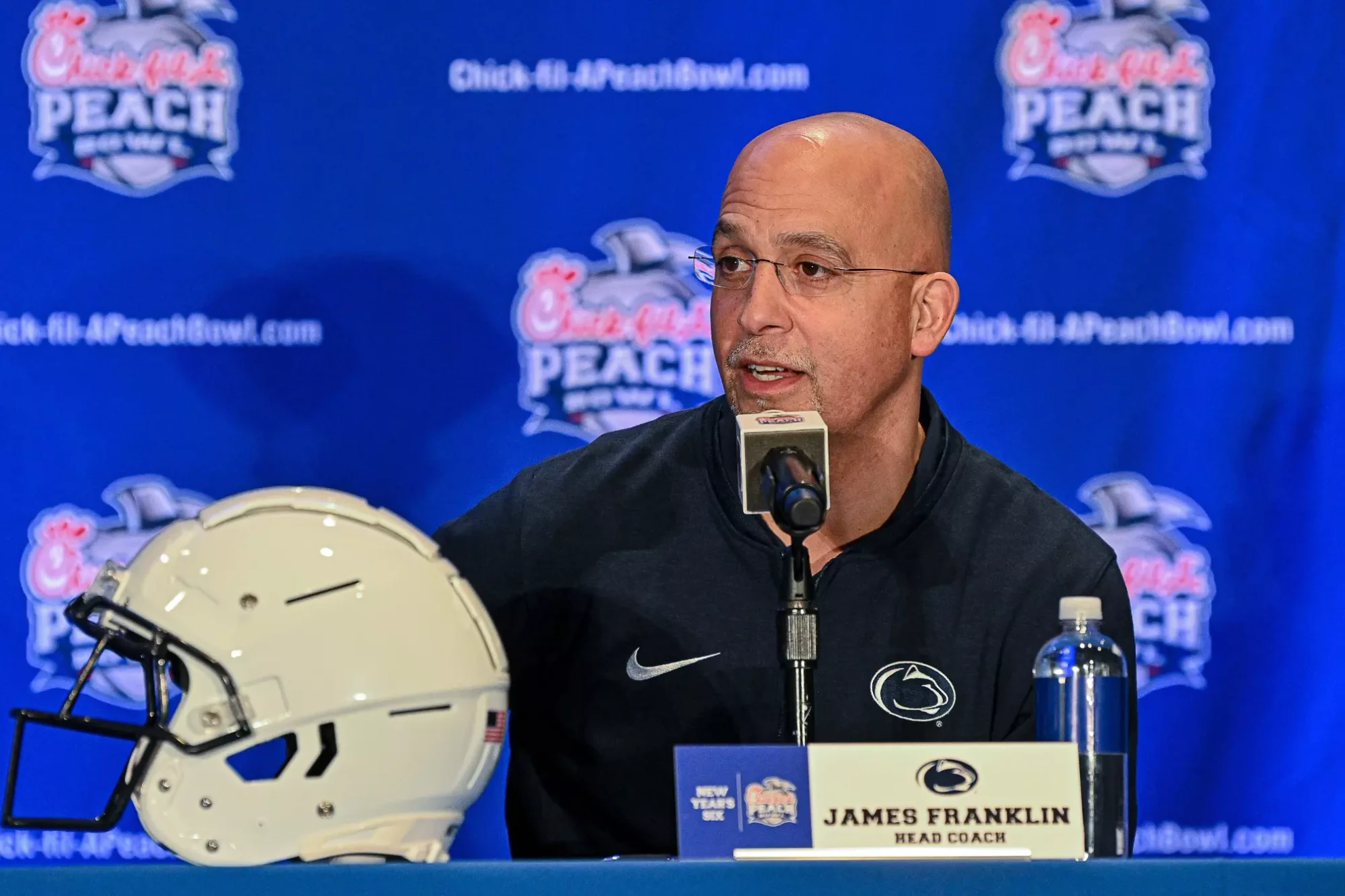 Chick-fil-A Peach Bowl Head Coaches Press Conference - James Franklin ...