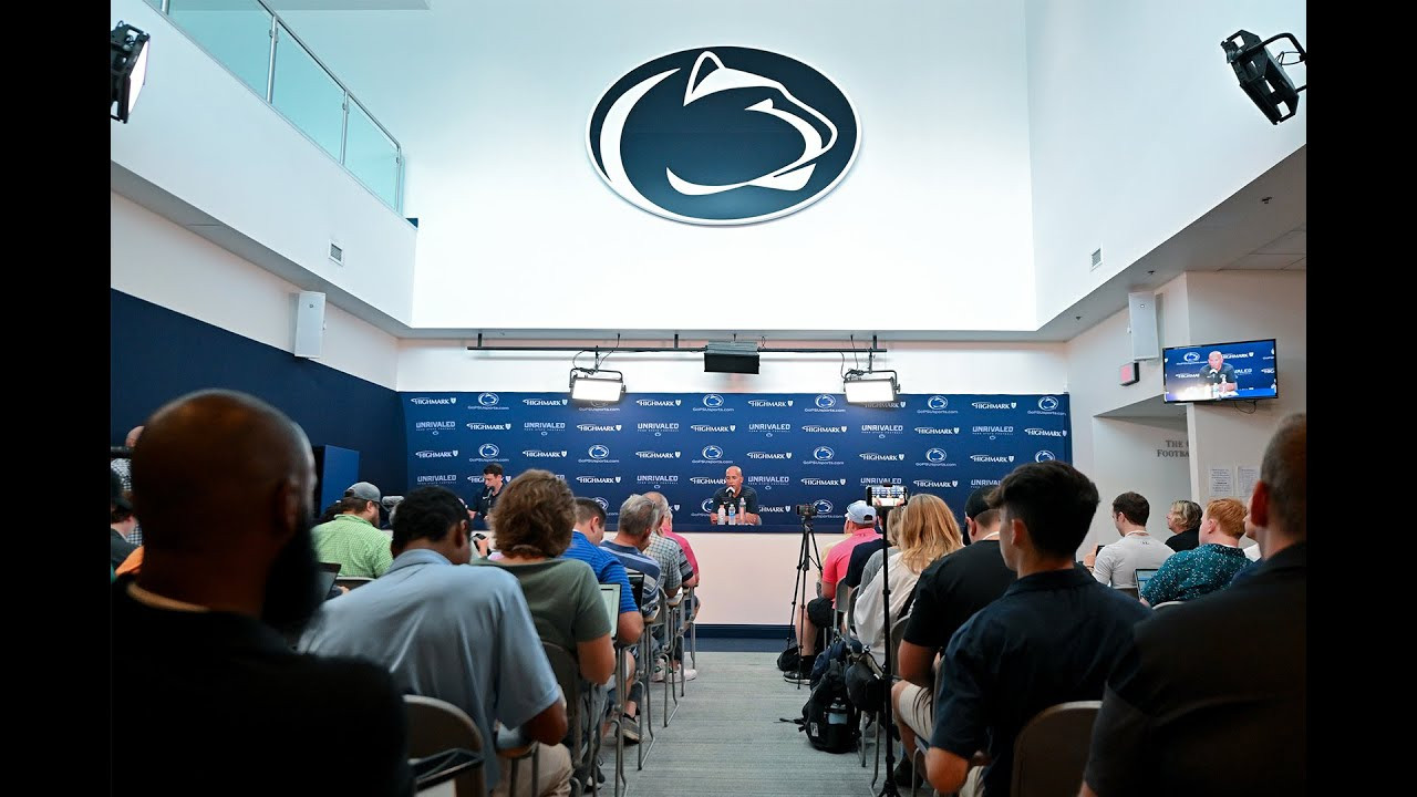 Penn State Football Local Media Day Press Conference - Penn State ...
